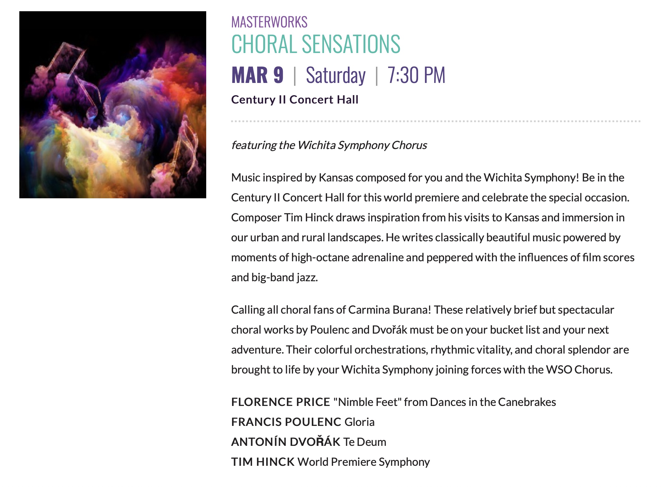 Hinck’s First Symphony to Premiere in Wichita – Tim Hinck, composer